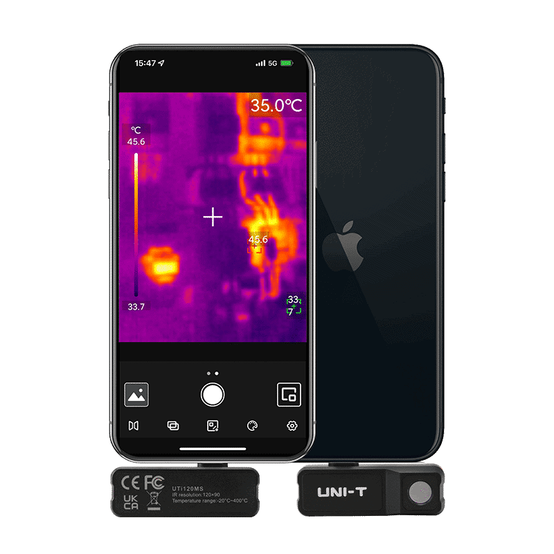 Uni-T UTi120MS Infrared Thermal Camera for iPhone iOS | HVACTOOLS Australia